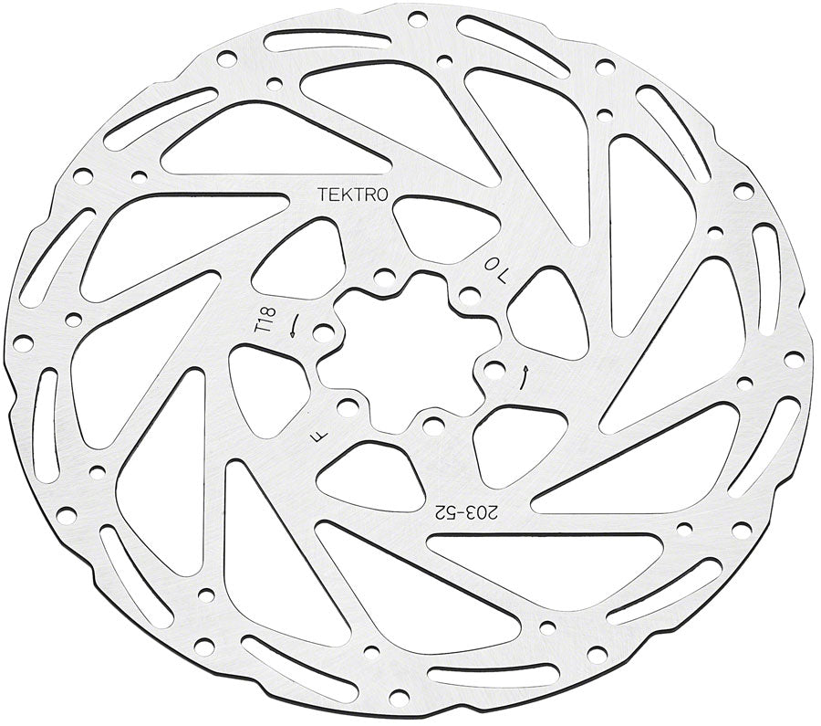 Tektro TR203-52 Disc Rotor - 203mm 6-Bolt 1.8mm Thickness For 2-Piston ...