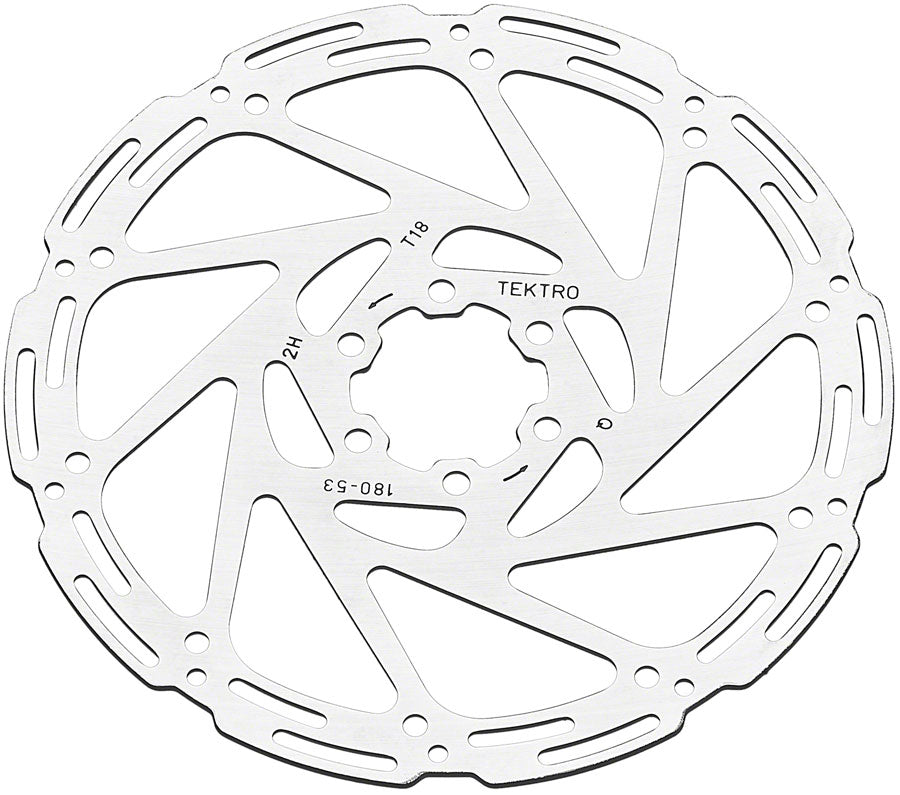 Tektro TR180-53 Disc Rotor - 180mm 6-Bolt 1.8mm Thickness For 4-Piston ...